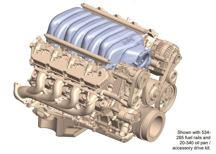 Holley Low Profile High Performance Godzilla 7.3 Gas Intake Manifold