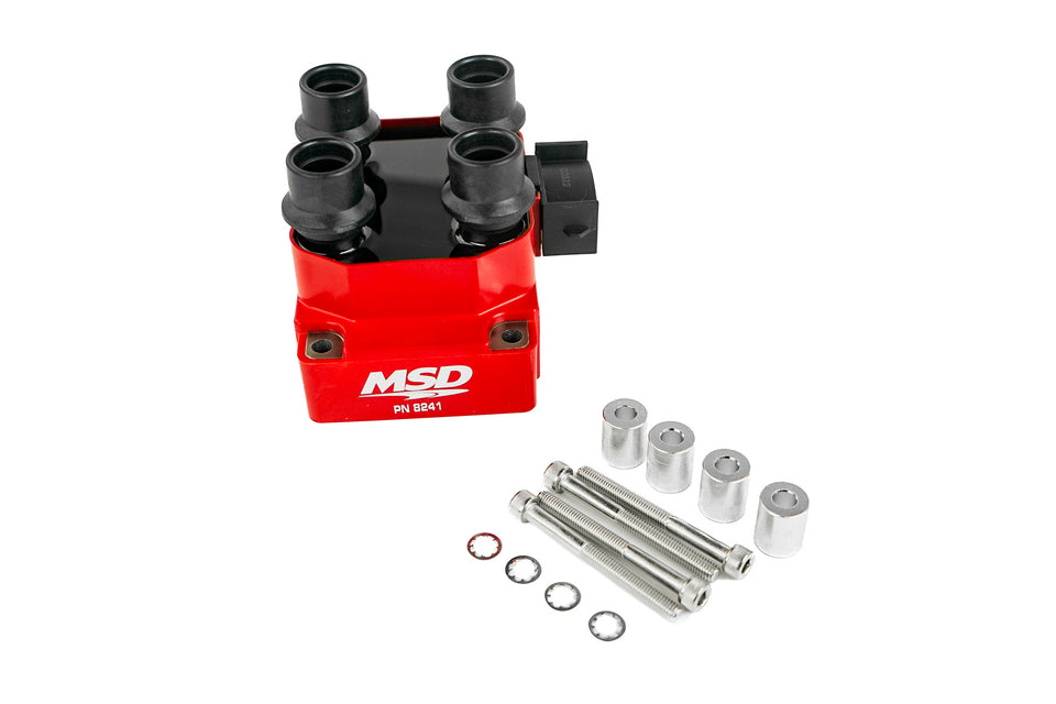 MASSIVE ZAP-PAK Ignition Kit: MSD Coil MSX80 & Performance Spark Plug Wires