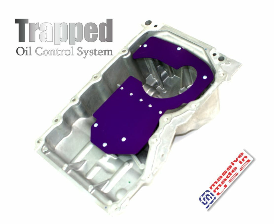 Massive Speed PRE-INSTALLED PRO Trapped Oil Control Pan Baffle Mustang