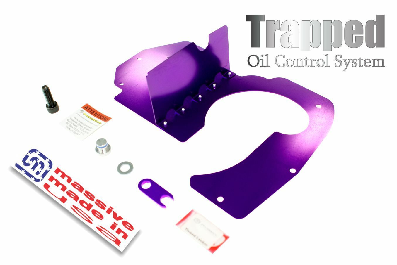 Massive Speed Trapped Oil Control Pan Baffle Mustang S550 2015+ Ecoboo